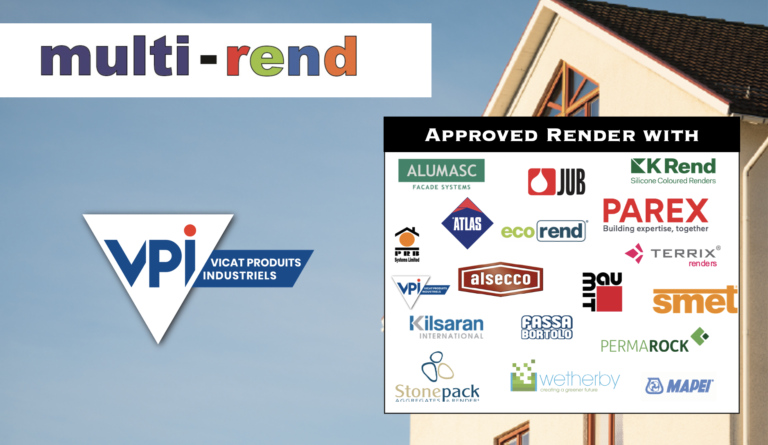 Render Board Approved by VPI Products UK Ltd